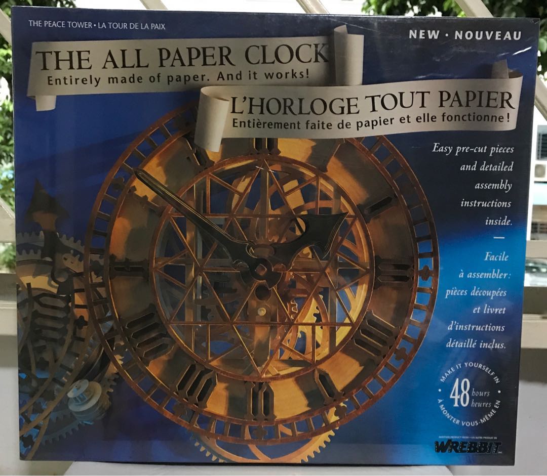 All Paper Clock, Hobbies & Toys, Stationery & Craft, Art & Prints on ...
