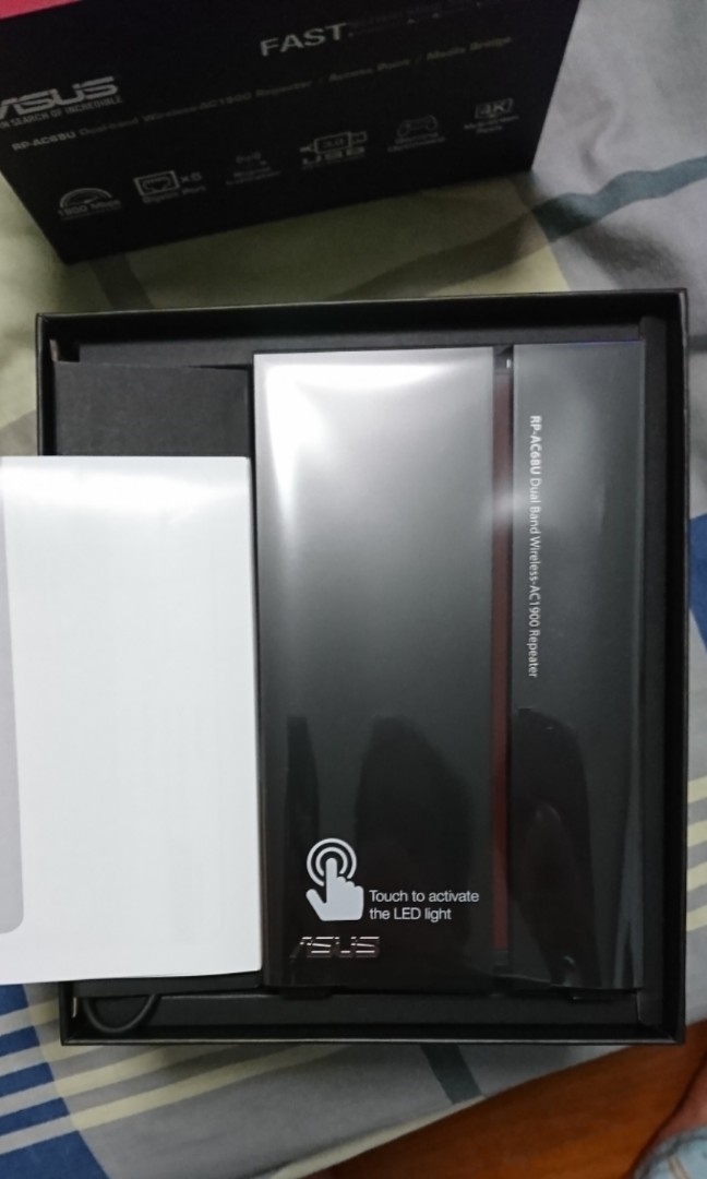 Asus RP-AC68U Dual-band Wireless-AC1900 Repeater / Access Point / Media ...