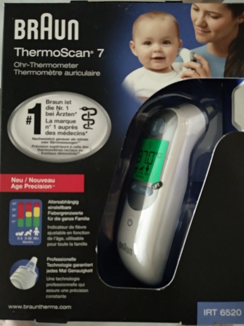 Braun Thermoscan 7 IRT6520, Health & Nutrition, Thermometers on Carousell