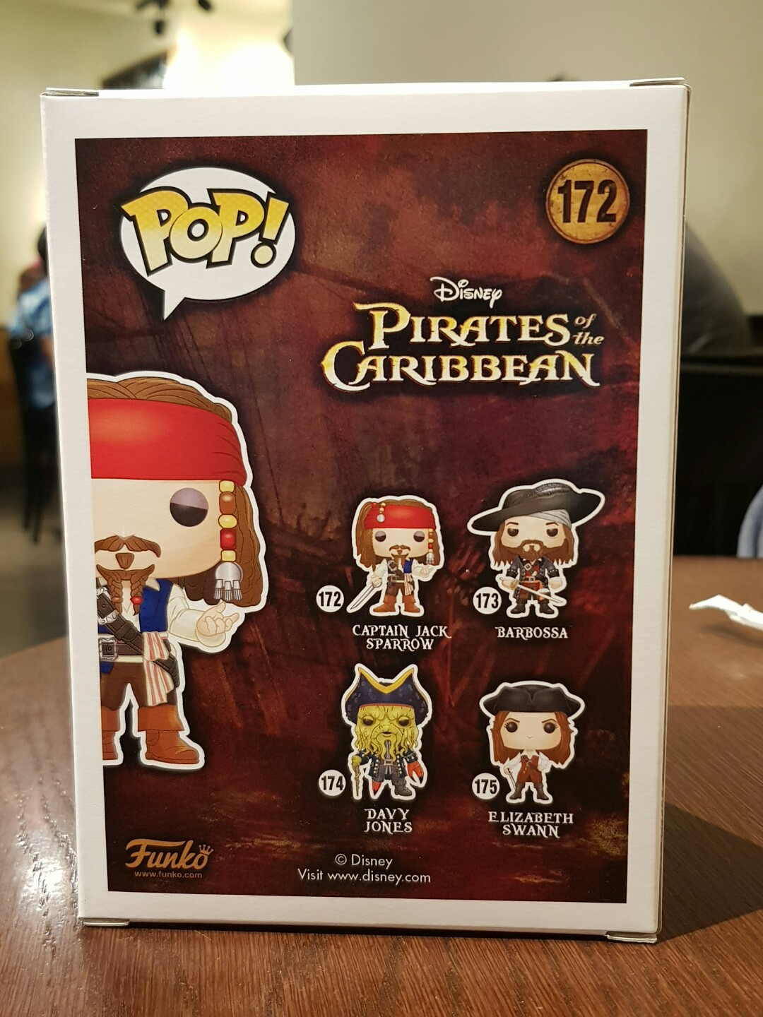 Captain Jack Sparrow Funko Pop #172, Hobbies & Toys, Toys & Games on ...
