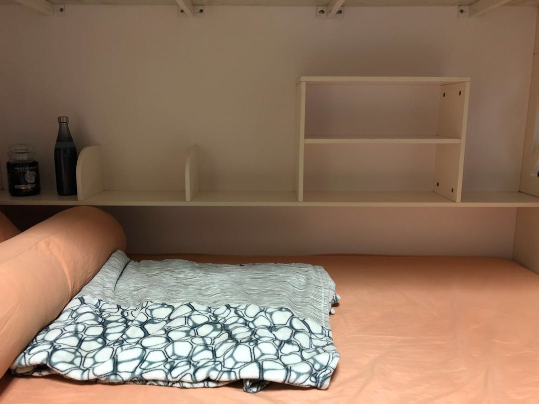 Double deckered bed frame, Furniture & Home Living, Furniture, Bed ...