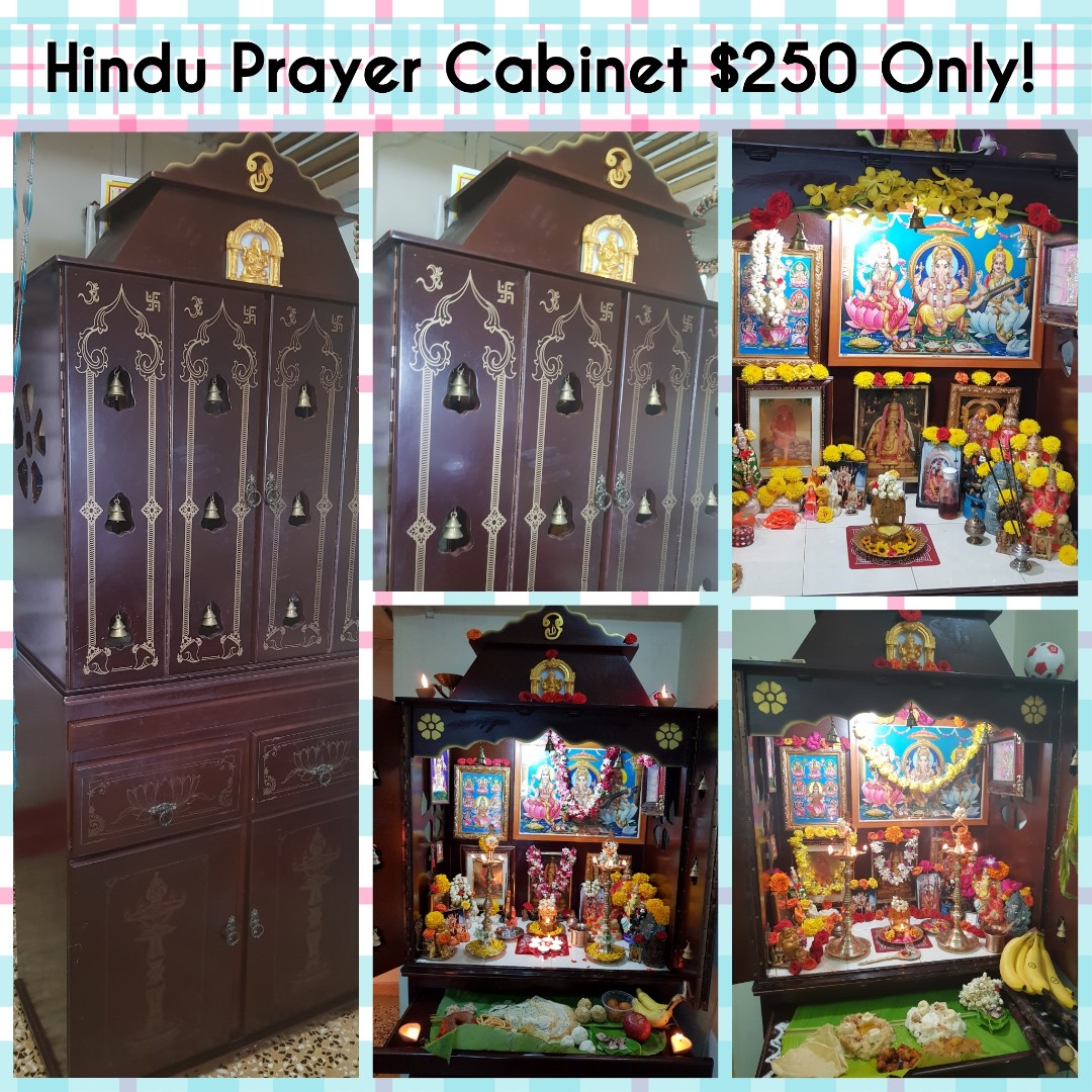 HINDU PRAYER CABINET, Furniture & Home Living, Furniture, Shelves ...