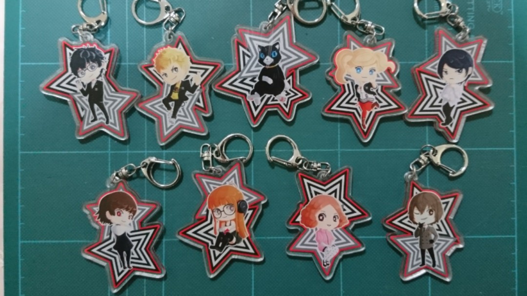 Persona 5 Keychains (Double sided), Hobbies & Toys, Stationery & Craft ...