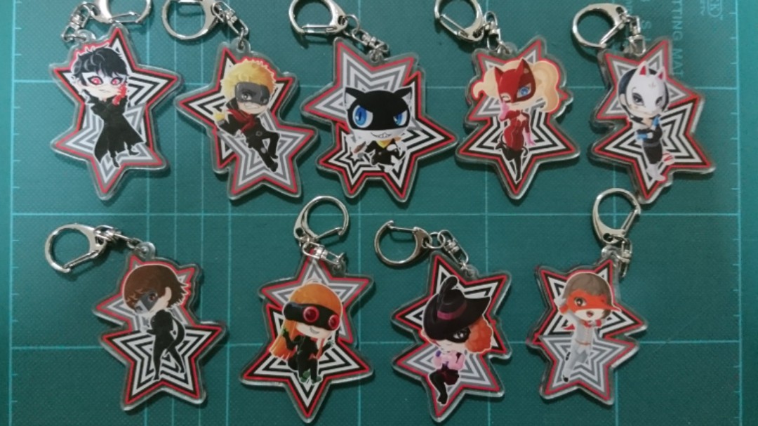 Persona 5 Keychains (Double sided), Hobbies & Toys, Stationery & Craft ...