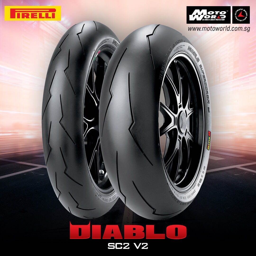 Pirelli Supercorsa SC2 V2, Motorcycles, Motorcycle Accessories on Carousell