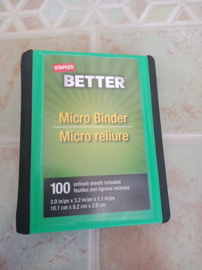 Staples Micro Binder, Hobbies & Toys, Stationary & Craft, Craft ...