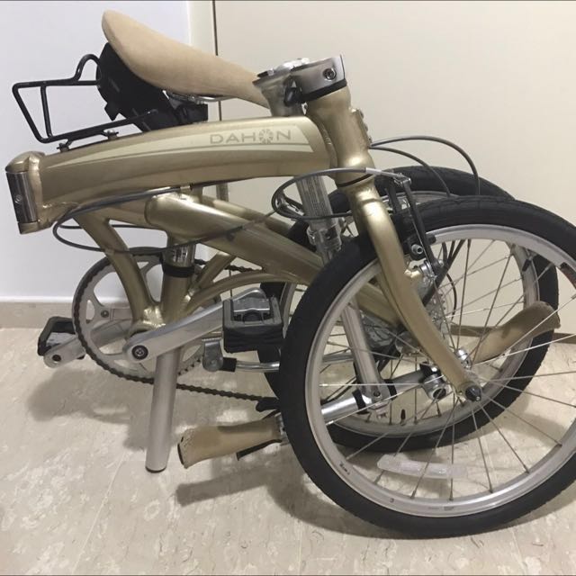 Dahon MU P9 (Gold Colour), Sports Equipment, Bicycles & Parts, Bicycles ...