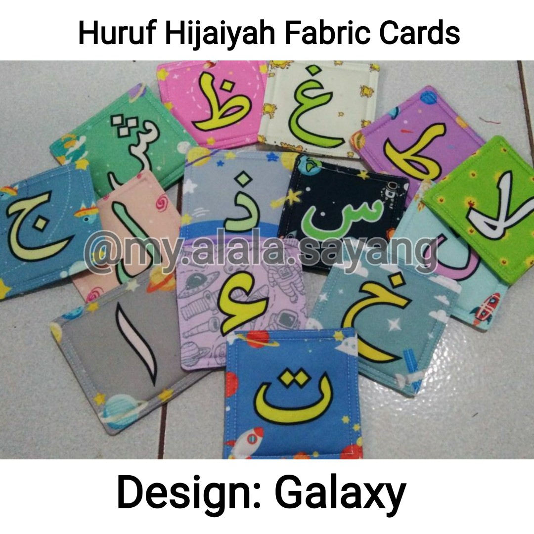 Huruf Hijaiyah Fabric Cards, Hobbies & Toys, Books & Magazines ...