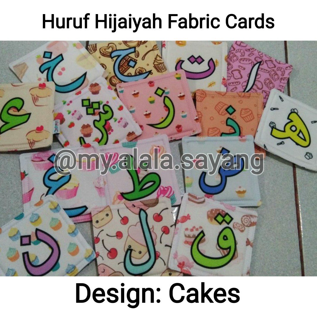 Huruf Hijaiyah Fabric Cards, Hobbies & Toys, Books & Magazines ...
