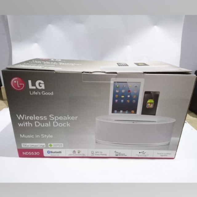 LG Wireless Docking Speaker ND5530, Electronics, Audio on Carousell