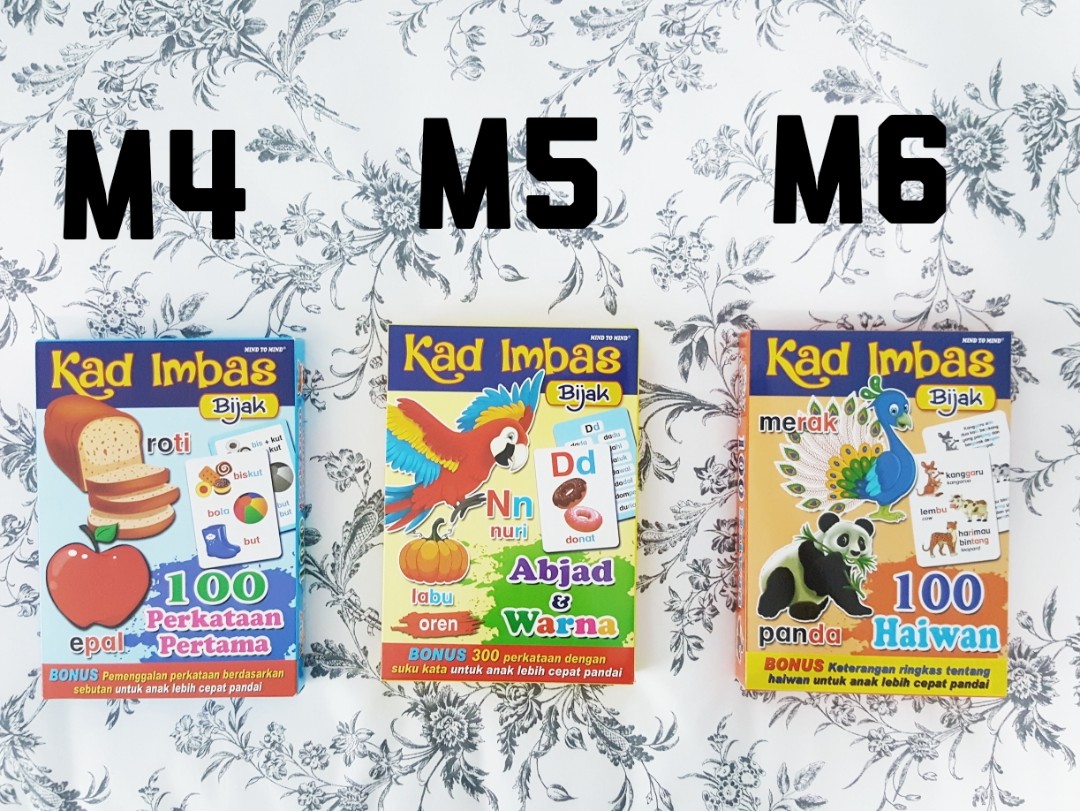 Malay Language Flashcards (Suitable for above 2 years), Hobbies & Toys ...