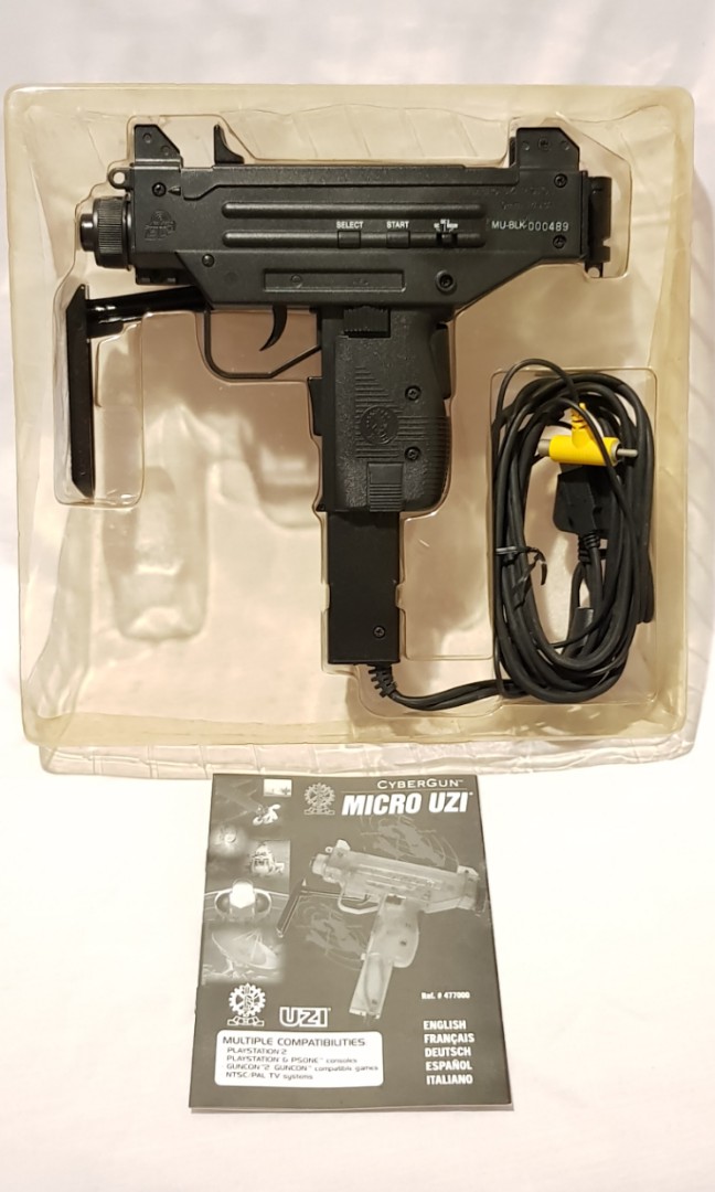 Micro Uzi toy gun for PS PS2 GUNCON, Hobbies & Toys, Toys & Games on ...