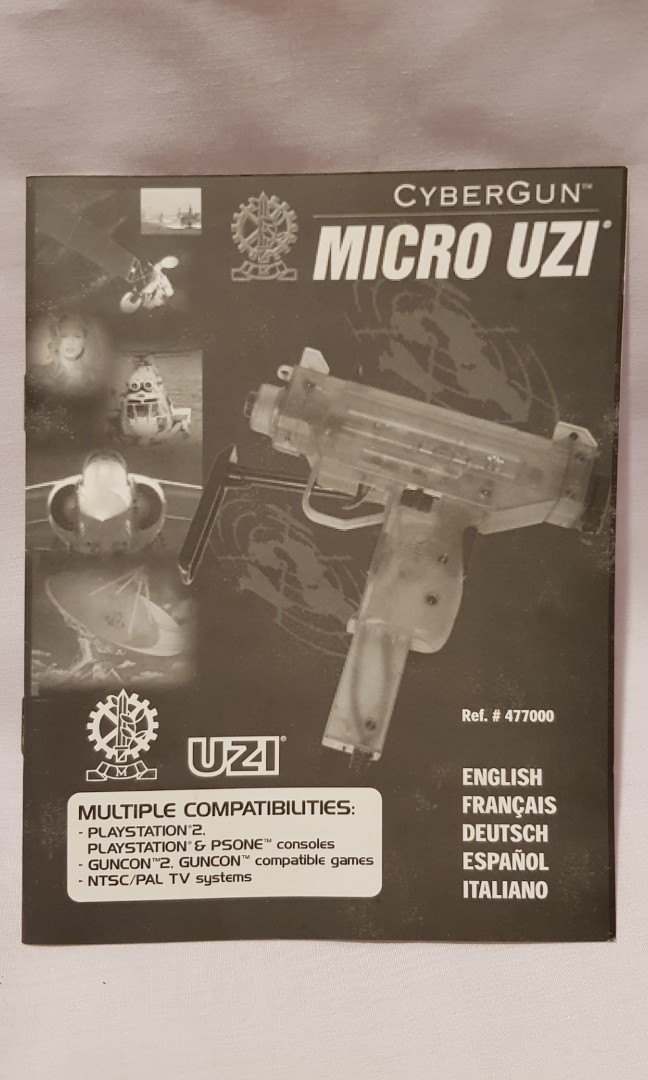 Micro Uzi toy gun for PS PS2 GUNCON, Hobbies & Toys, Toys & Games on ...