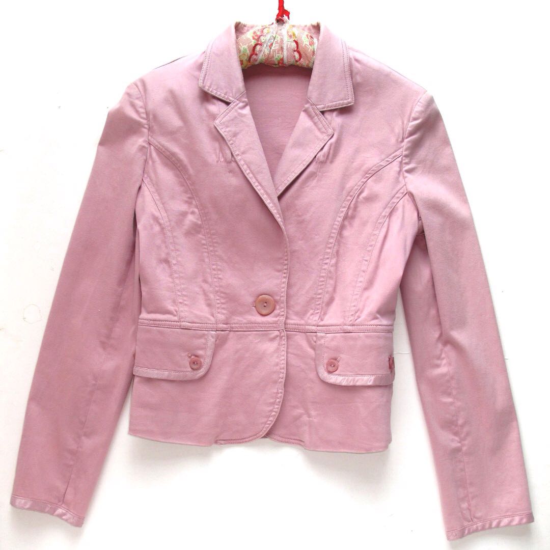 OZOC! Pink jacket coat, Women's Fashion, Coats, Jackets and Outerwear ...