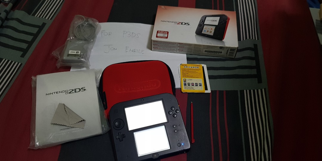 Selling - Red Nintendo 2DS with Accessories and brand new battery ...