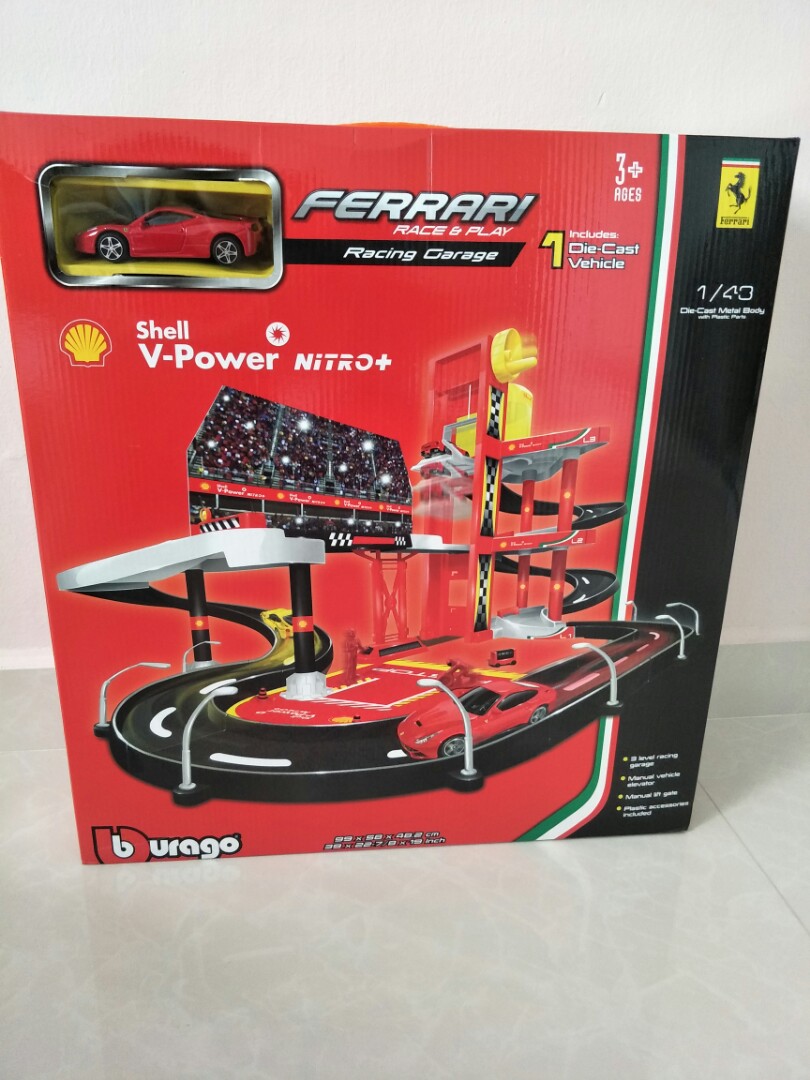 Shell Racing Garage, Hobbies & Toys, Toys & Games on Carousell