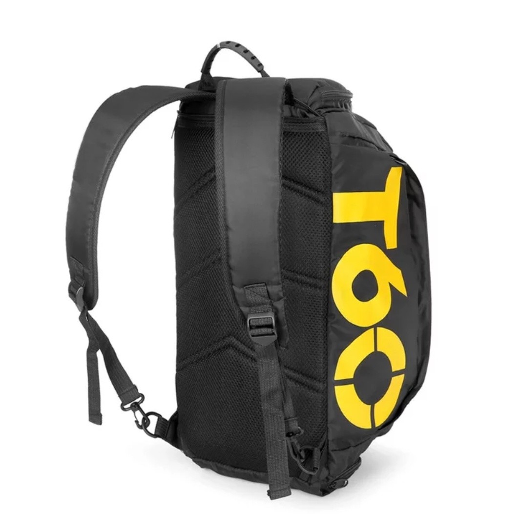 T60 Sports Gym Fitness Backpack Duffle Bag (with Shoe compartment), Men ...