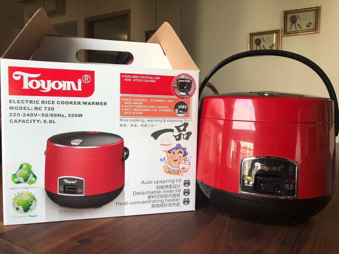 Toyomi Electric rice cooker( 0.8 L), TV & Home Appliances, Kitchen ...