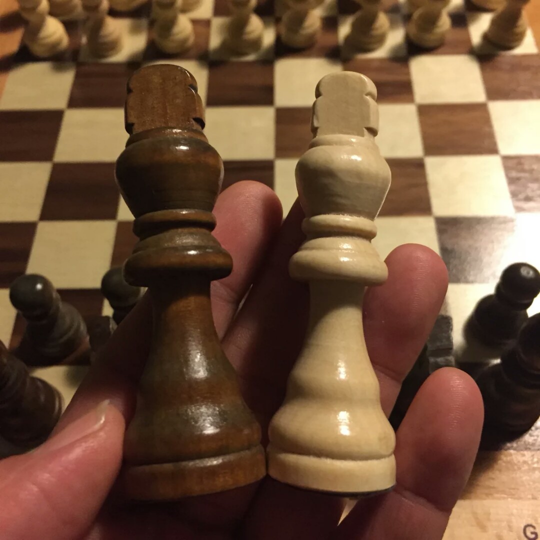 (Preorder) Goki wooden chess 32x32cm, king 7cm, extra queen, Hobbies ...