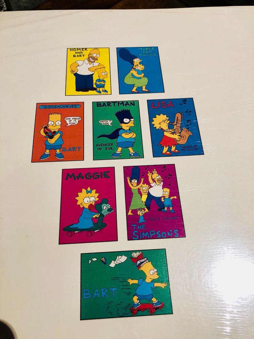 1990 SIMPSONS Family 8 Tear out Posters Fox Film 1990 NEw, Hobbies ...