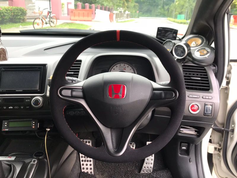 Alcantara FD2R steering wheel rewrap, Car Accessories, Accessories on ...