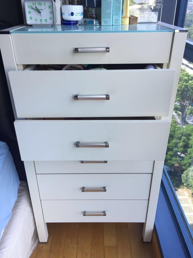 Chest Of Drawers. Depth 40cm width 60cm height 106cm, Furniture & Home ...
