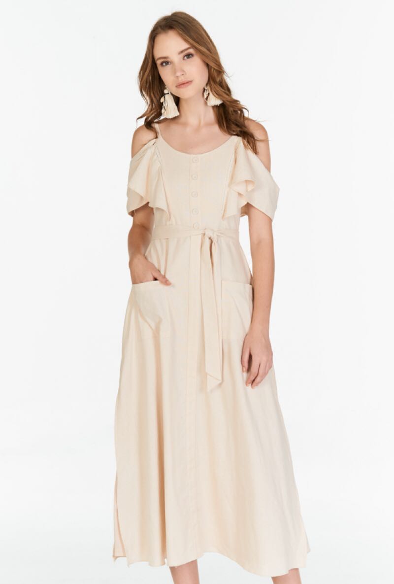 Drea x TCL Osiris Crochet Maxi Dress, Women's Fashion, Dresses & Sets ...