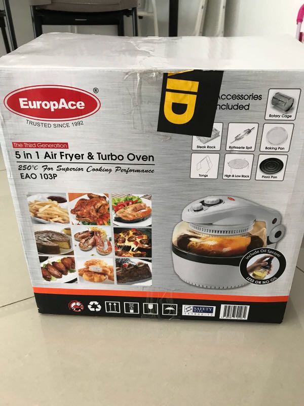 Euroace Air Fryer and Turbo Oven, TV & Home Appliances, Kitchen ...