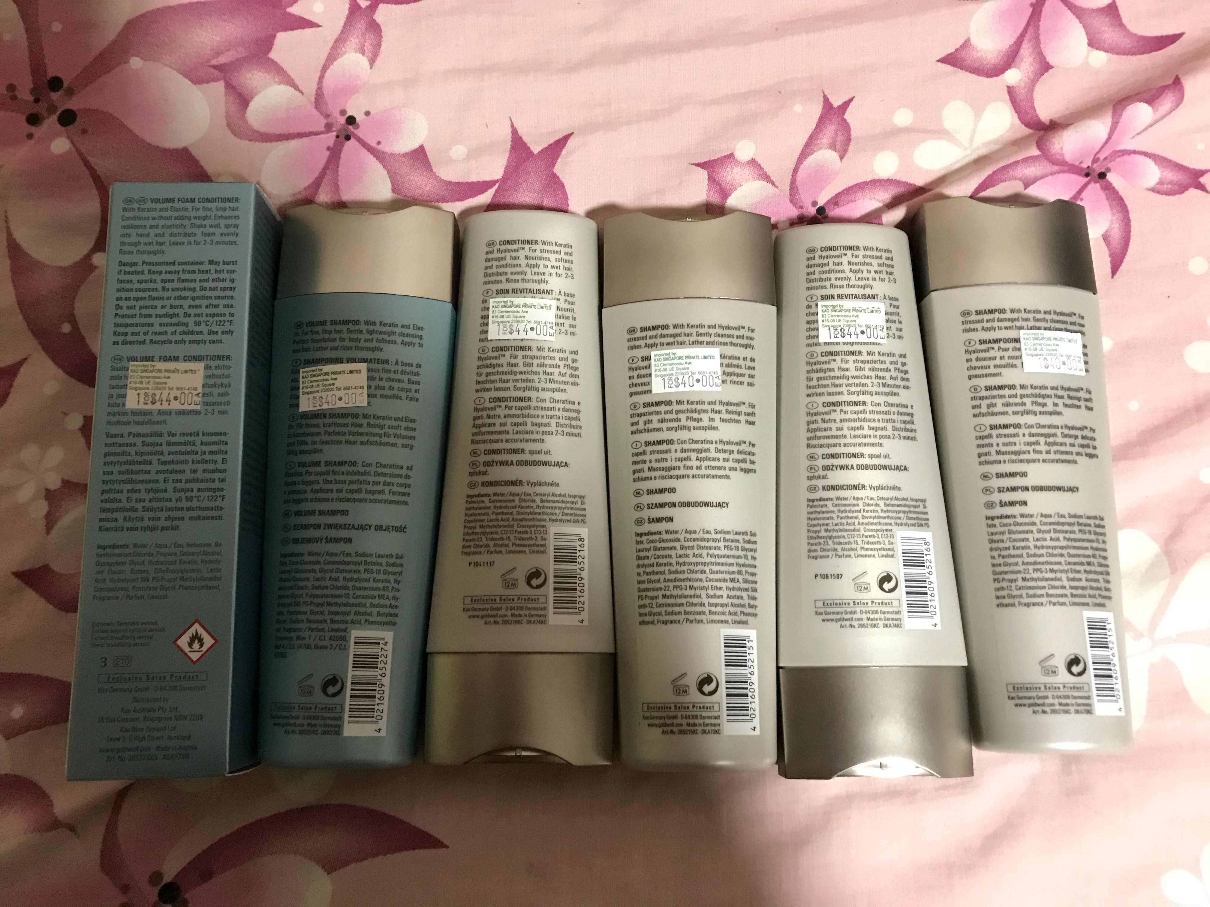 GOLDWELL SHAMPOO AND CONDITIONER, Beauty & Personal Care, Hair on Carousell
