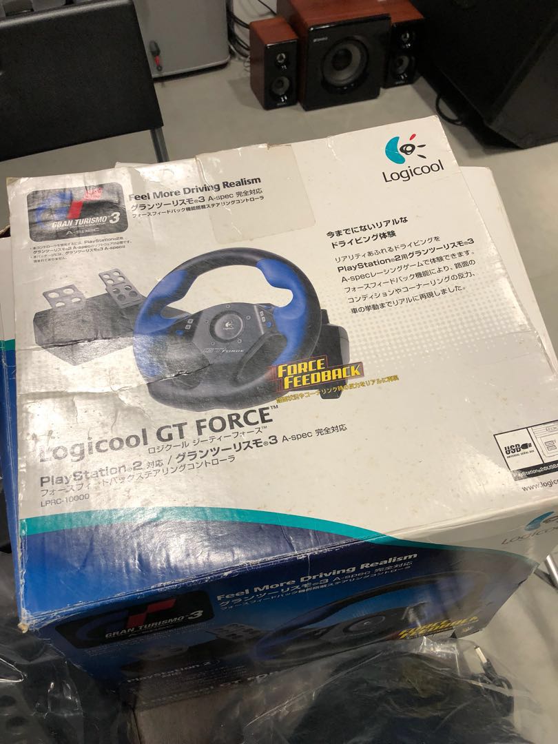 Logitech GT Force for PS2, 電子遊戲, 遊戲機配件, 手掣 - Carousell