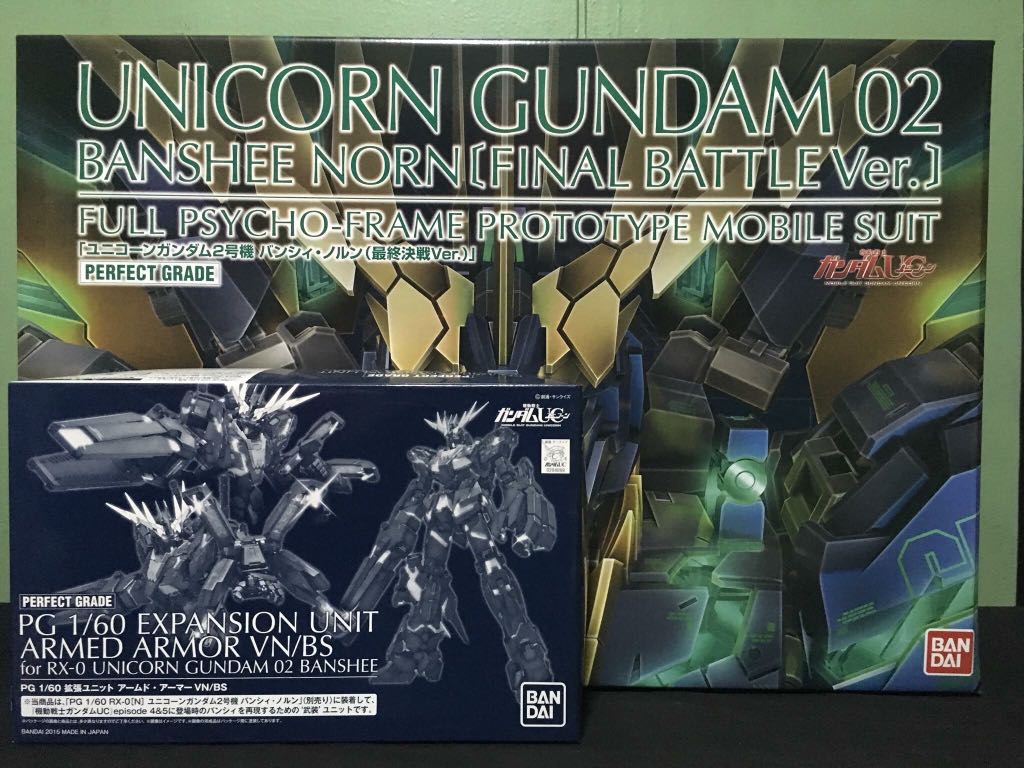 PG BANSHEE NORN [FINAL BATTLE VER. SET with PG EXPANSION UNIT ARMED ...
