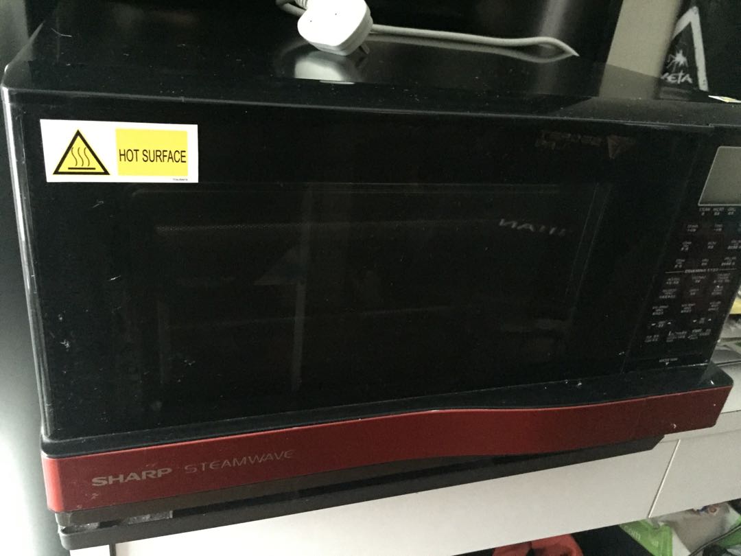 Sharp steam wave microwave oven, Home Appliances, Kitchenware on Carousell