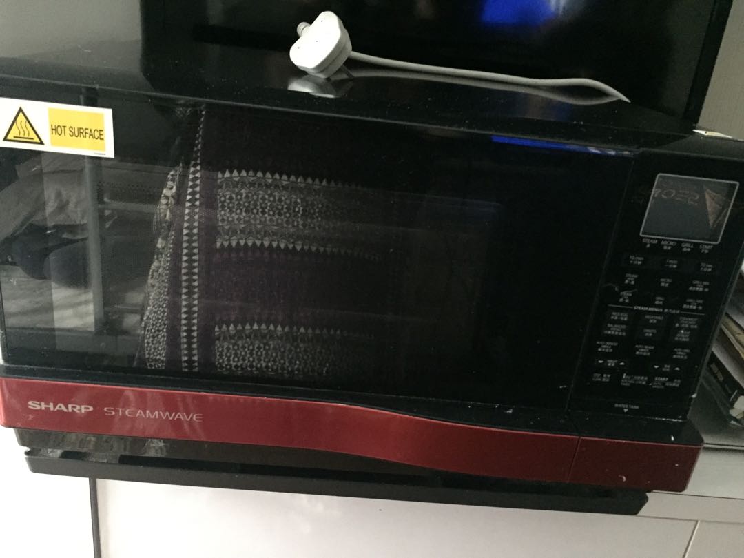 Sharp steam wave microwave oven, Home Appliances, Kitchenware on Carousell
