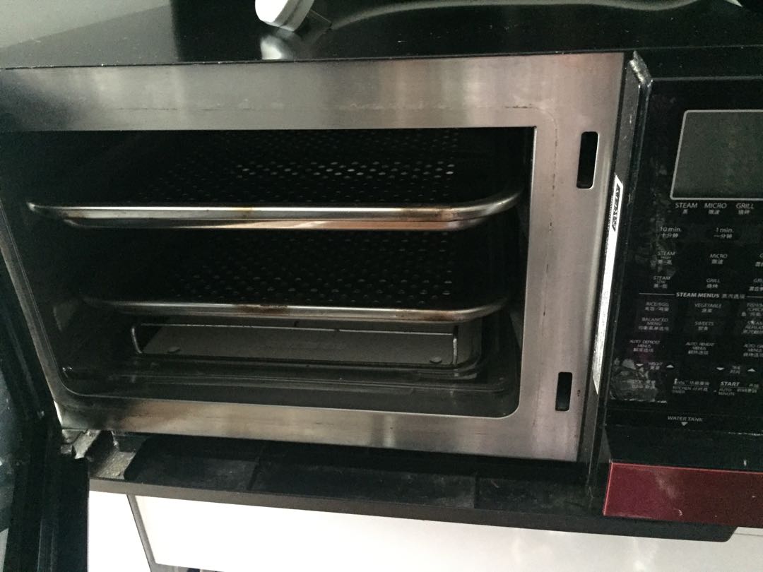 Sharp steam wave microwave oven, Home Appliances, Kitchenware on Carousell