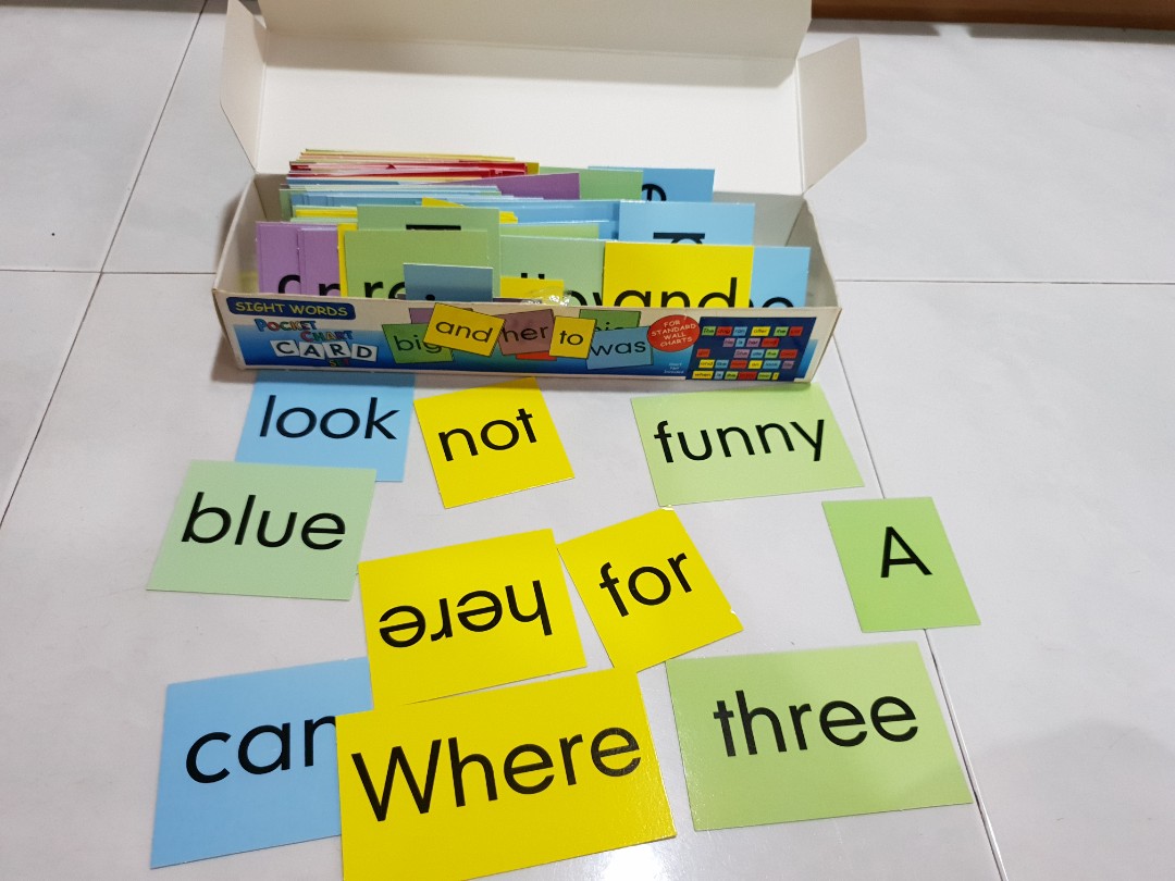 Sight words pocket chart card set, Hobbies & Toys, Books & Magazines ...