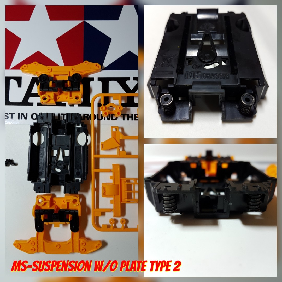 [Mini 4WD] Tamiya MS Chassis Suspension w/o Plate (with Spring ...