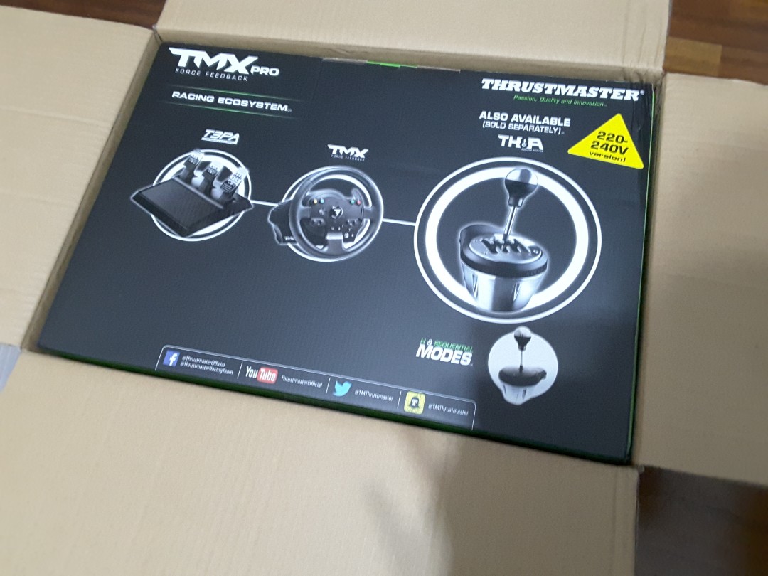 Thrustmaster TMX pro xbox sterring wheel, Video Gaming, Gaming ...