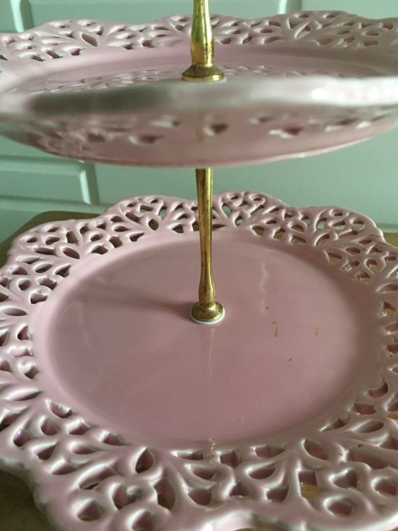 Vintage Party high tea Flea Market Display Accessories Dessert cake ...