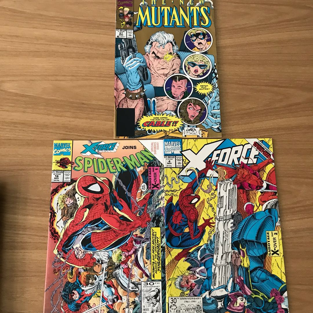 X force comic with spiderman, Hobbies & Toys, Memorabilia ...