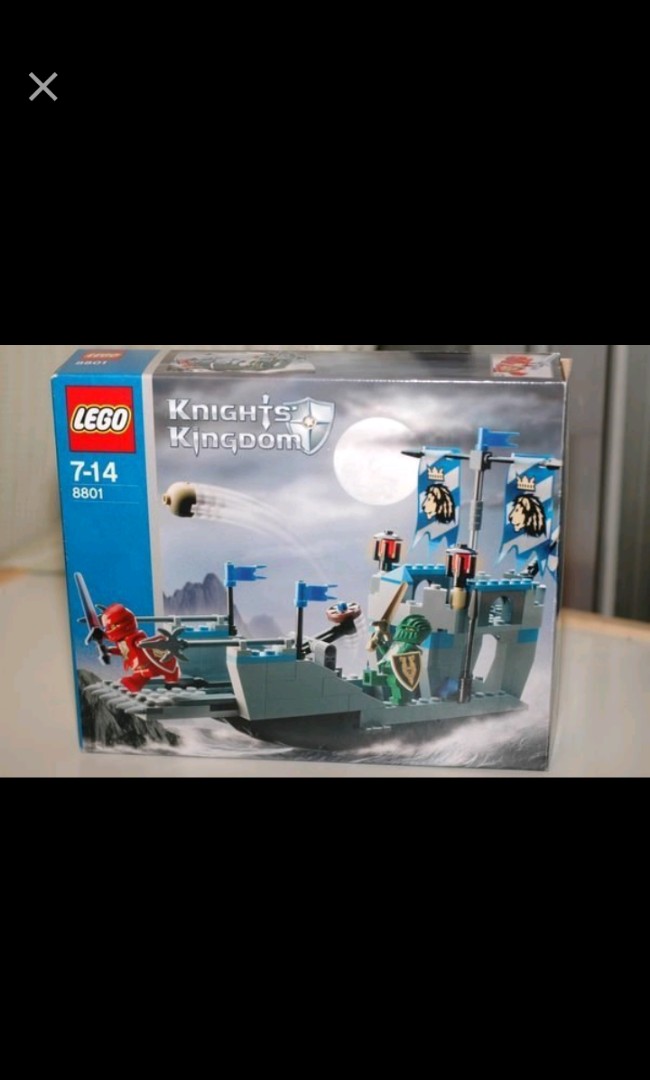 全新未開盒 Lego 8801 Knights' Attack Barge Knights Kingdom II 系列 (05年出產), 興趣 ...
