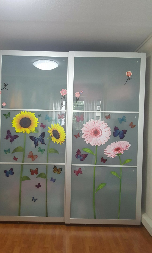 IKEA Pax Glass Wardrobe 2 sliding door, Babies & Kids, Baby Nursery ...