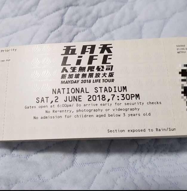 Mayday Concert Ticket, Tickets & Vouchers, Event Tickets on Carousell