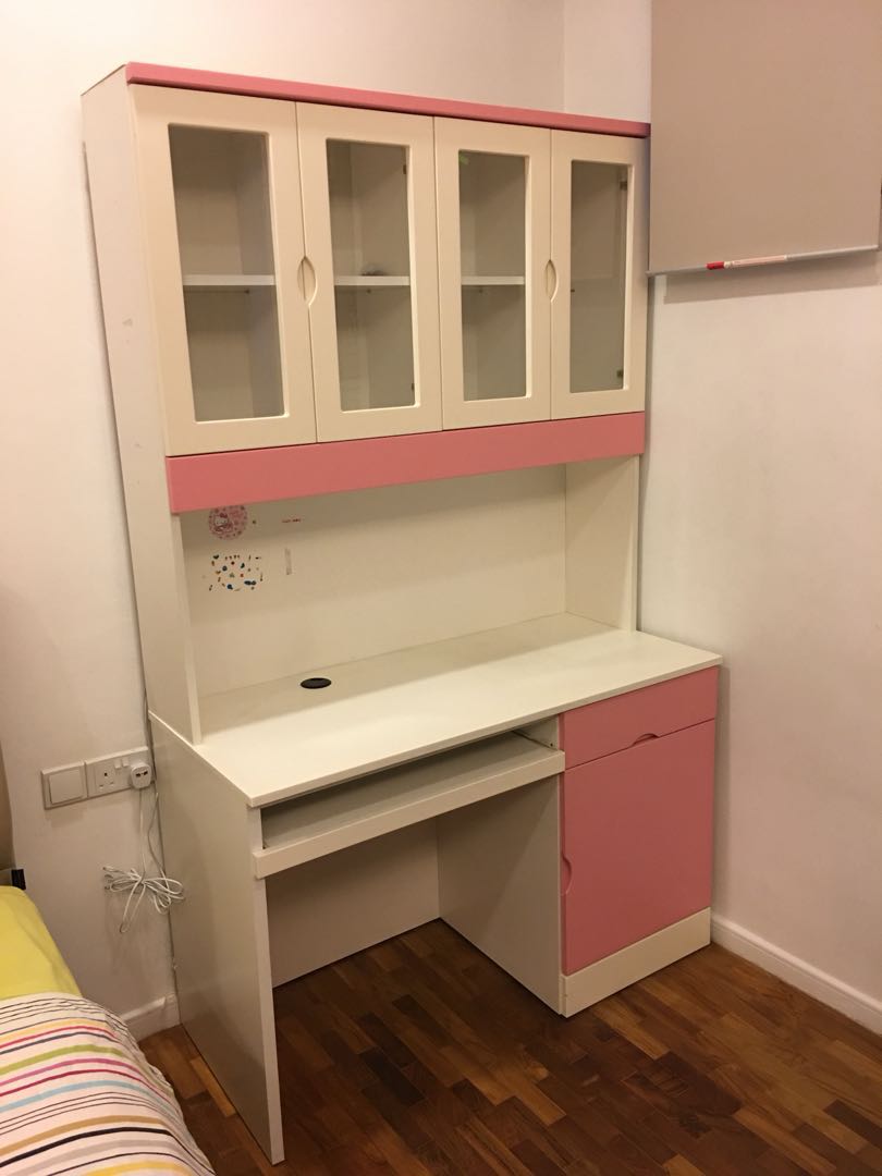 Pink Study Table for Girls, Babies & Kids, Baby Nursery & Kids ...