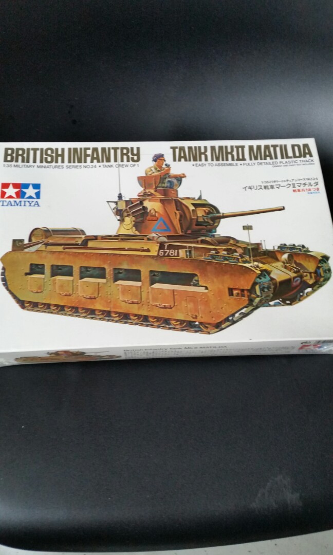 Tamiya Matilda MkII 1/35, Hobbies & Toys, Toys & Games on Carousell