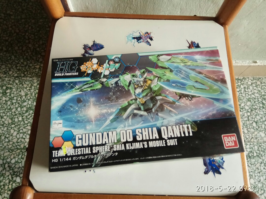 Hg 1/144 00 00q shia gundam build fighter, 興趣及遊戲, 玩具 & 遊戲類 - Carousell