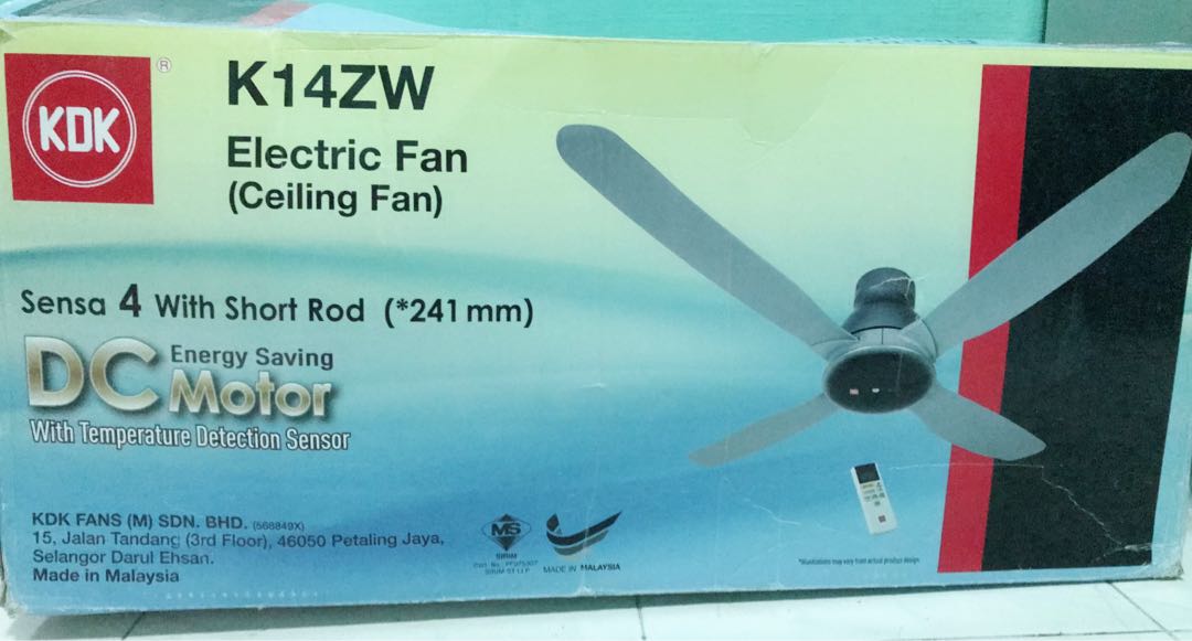 KDK Ceiling Fan, Furniture & Home Living, Lighting & Fans, Fans on ...