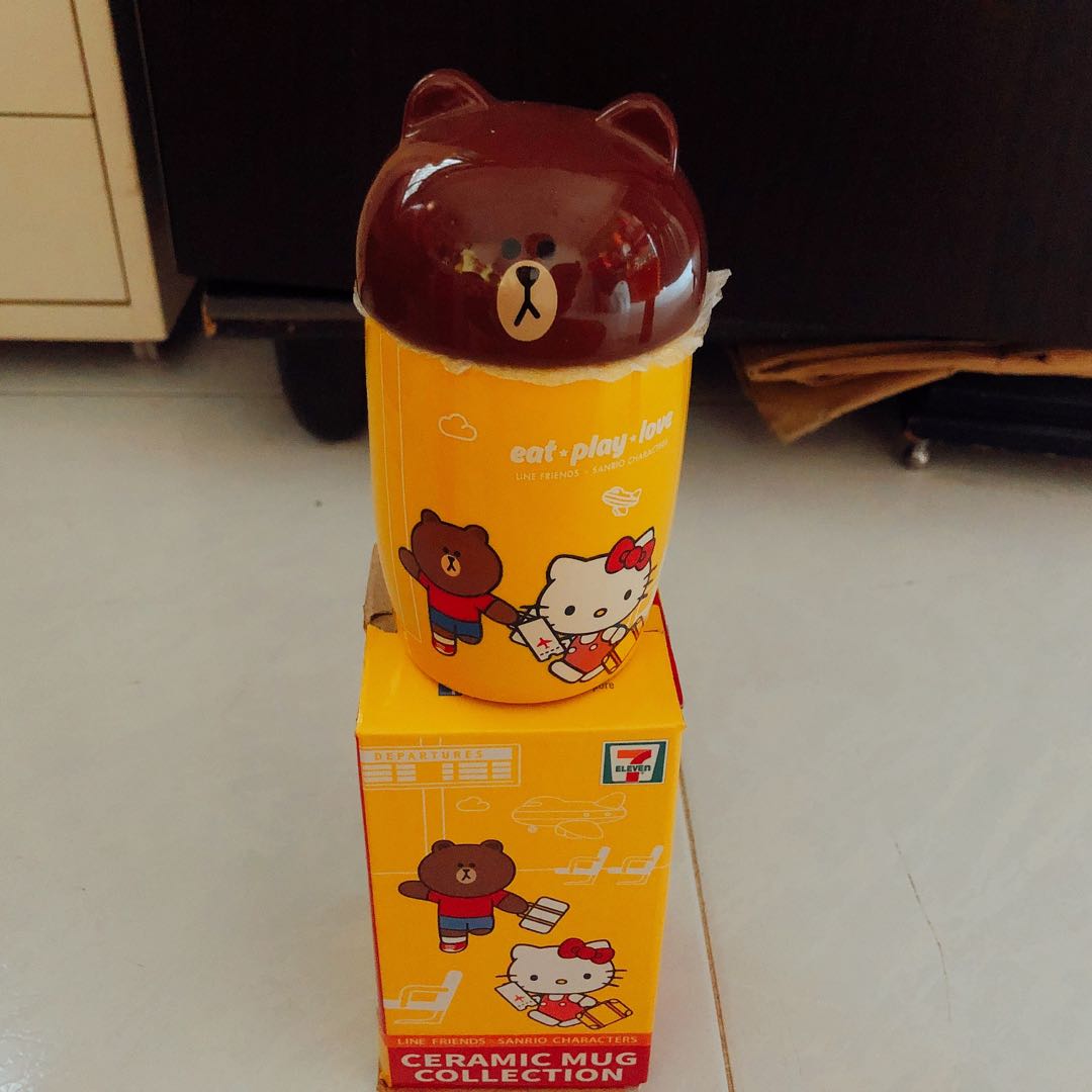 Line Friends Brown Mug, Everything Else on Carousell