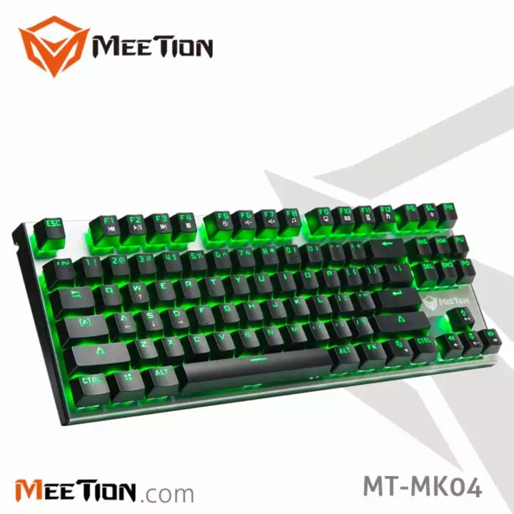 Meetion MT-MK04 RGB 87 Keys Blue Switch Mechanical Gaming Keyboard ...