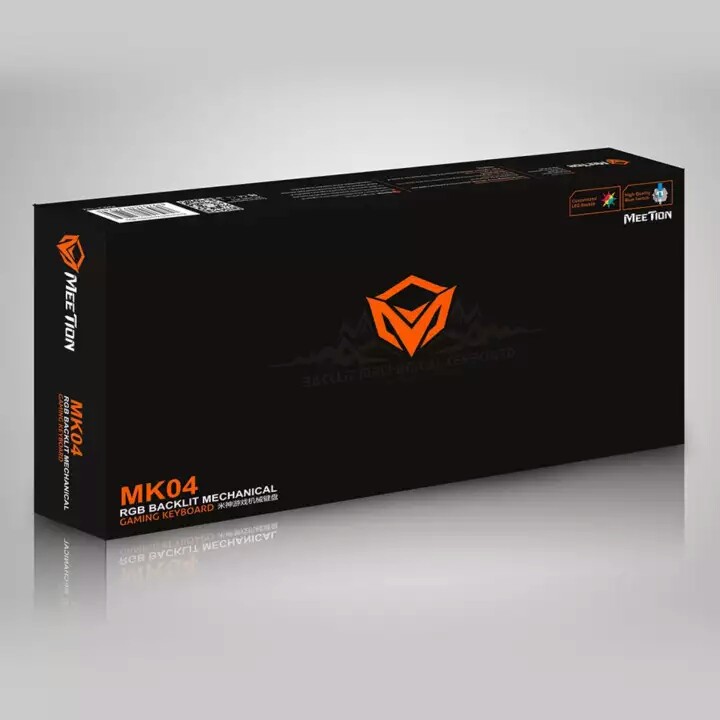 Meetion MT-MK04 RGB 87 Keys Blue Switch Mechanical Gaming Keyboard ...