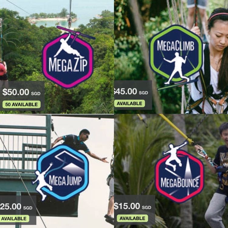 Mega Conqueror + Express Pass for 2 pax @ Mega Adventure Park Sentosa ...